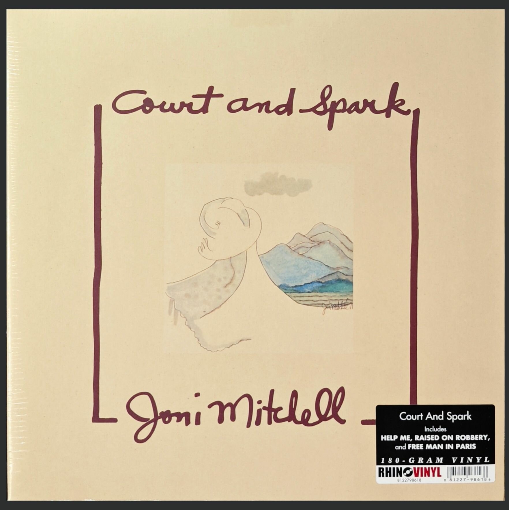 Виниловая пластинка Joni Mitchell - Court And Spark (LP, 2013, Rhino Vinyl)