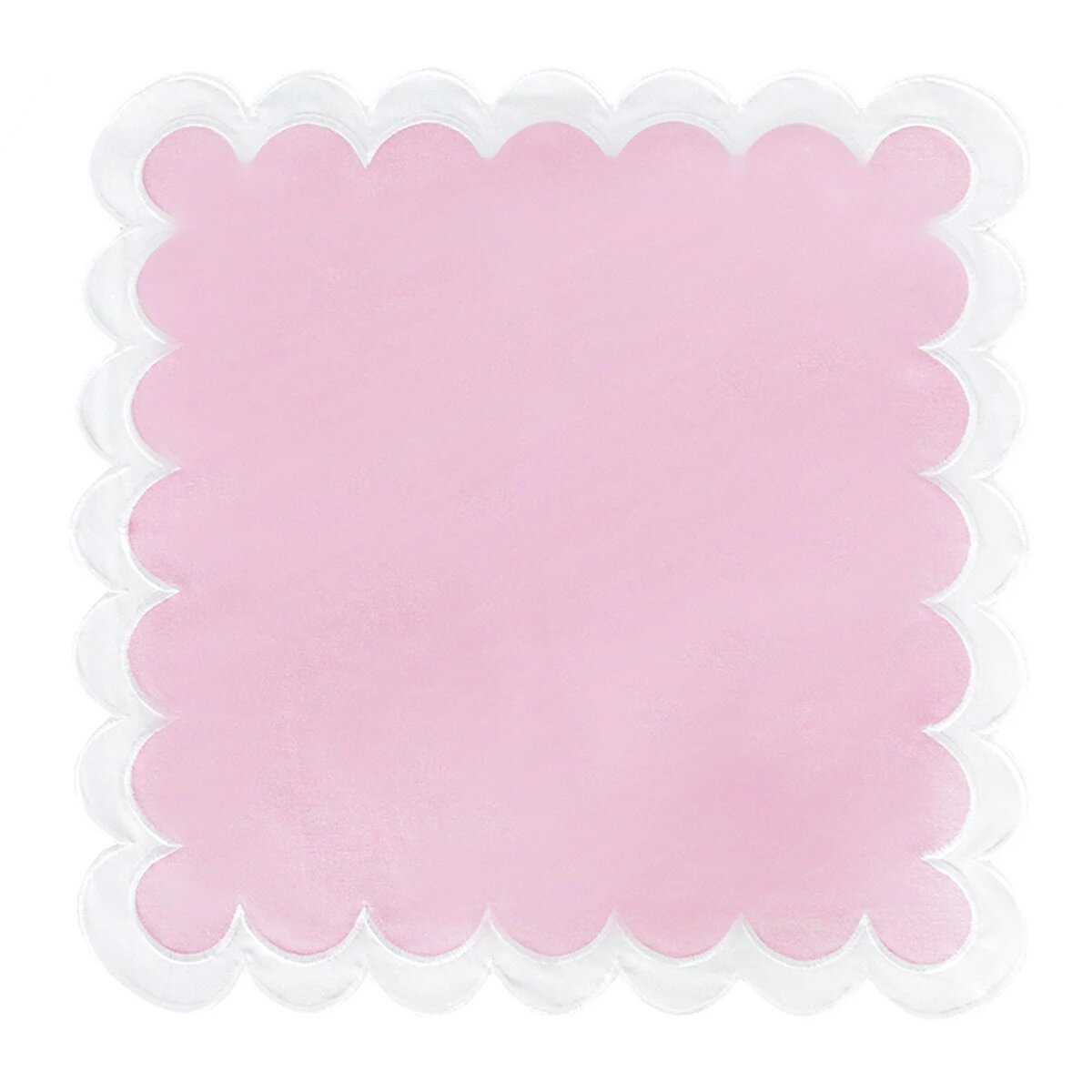 Плотные вышитые тканевые салфетки для дома Розовый, pink white