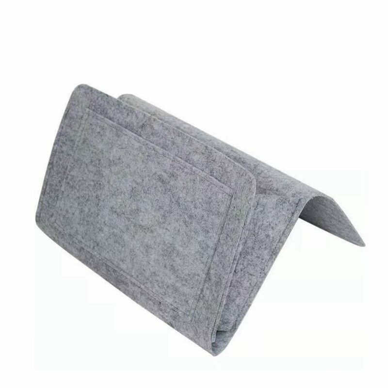 Индивидуальная висячая сумка из войлока, креативные войлочные изделия, войлочная сумка для хранения у кровати, висячая сумка, войлочная сумка для хранения, фабрика, средний серый цвет, 32*20*10 см.