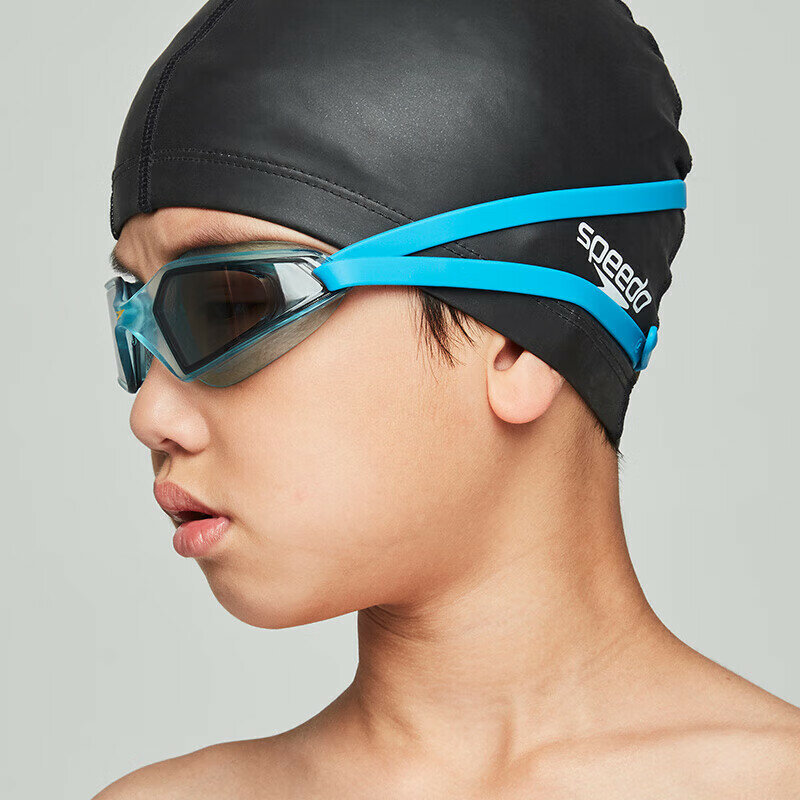Speedo HYDROPULSE Kids Swim Goggles High Definition Anti-fog Swimming Equipment Unisex Blue/Smoke