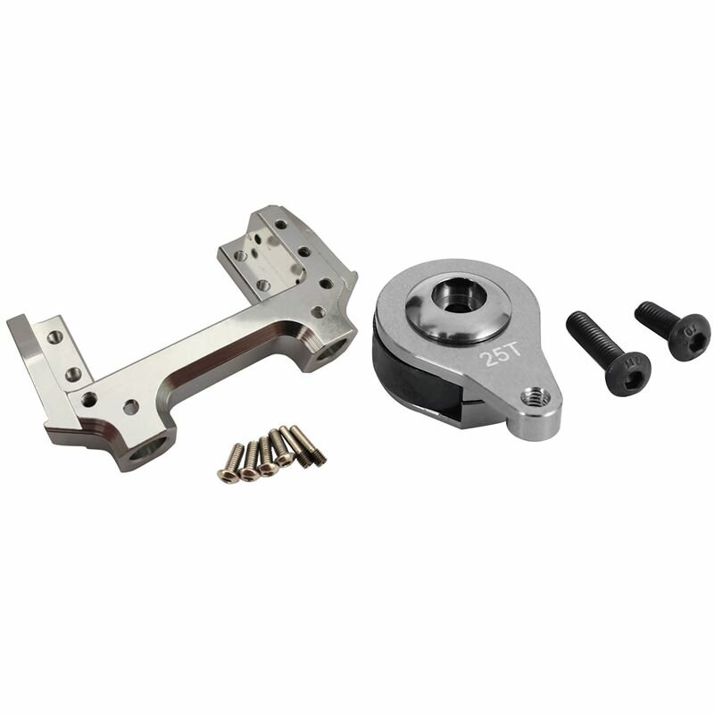 25T алюминиевый рычаг сервопривода амортизатора для Axial SCX10 90046 D90 серый и перемещение сервопривода передний бампер крепление балка