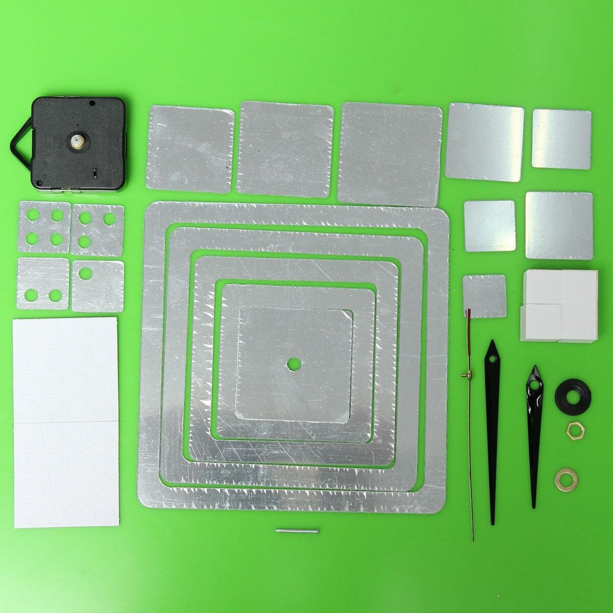 3D DIY Акриловые Часы Коробка Кубики Номер Зеркало Настенная Наклейка Современная Спальня Украшения Дома Наклейка