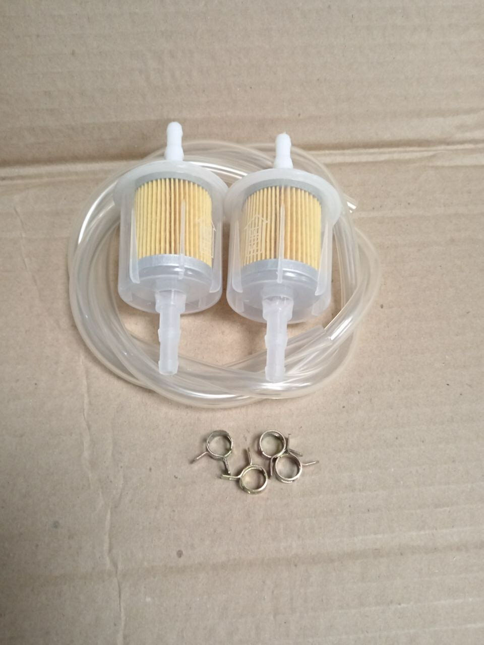 Шланг топливный с 2мя фильтрами прямоточными и хомутами