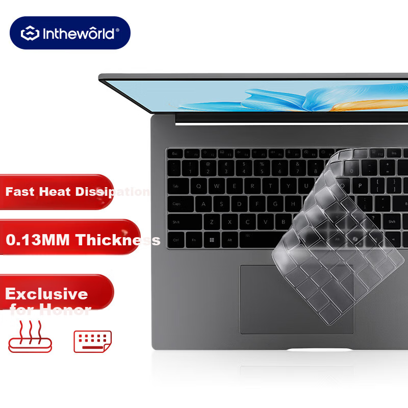 Jichuan Honor Notebook X16/X16 Plus/Pro 2025/2024/23 Keyboard Film MagicBook X16 Computer Keyboard Protection Film TPU Transparent Dust Cover