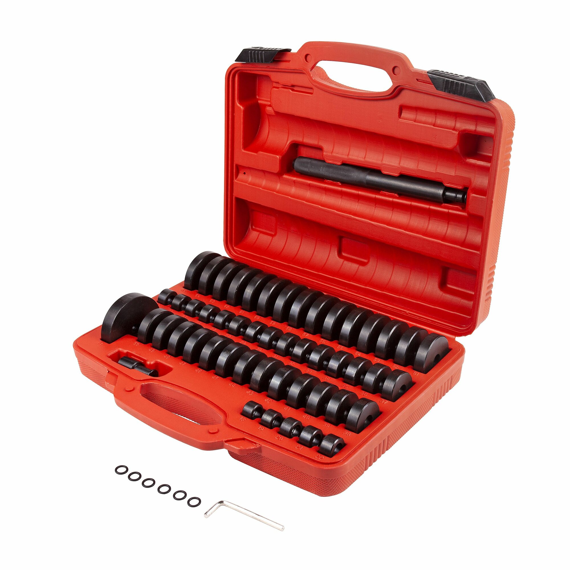 Комплект оправок для снятия подшипников, сальников 51 предмет "AV Steel"