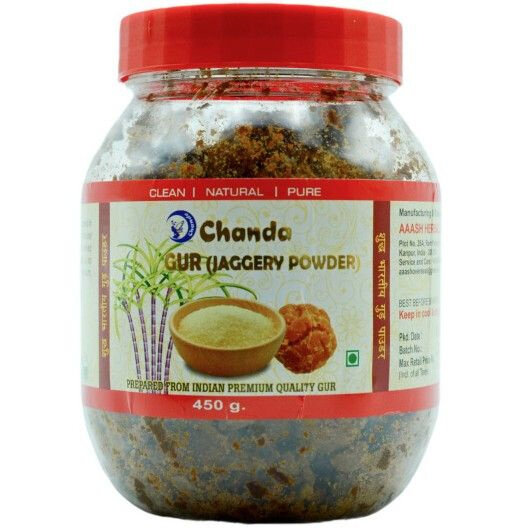 Сахар Тростниковый (песок) неочищенный россыпь Чанда Gur (Jaggery powder) Chanda, 450 г.