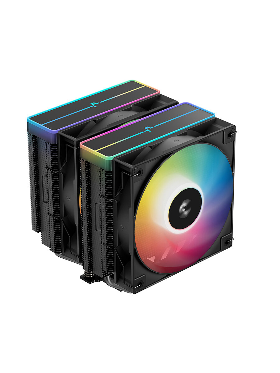 Вентилятор для процессора DEEPCOOL AG620 BK ARGB V2 (Soc-1700/115X/1200/1851/AM5/AM4, Al+Cu, PWM 1950rpm, 29.4 dB, 120mm, 4 pin, 260Wt)