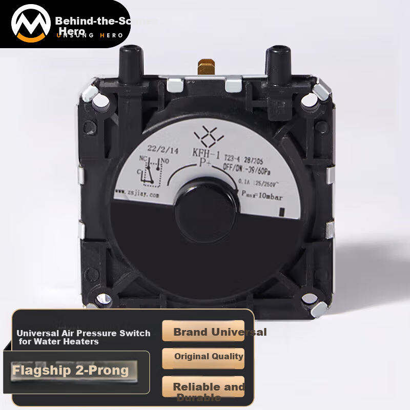 Behind-the-Scenes Hero Water Heater Air Pressure Switch Compatible with Midea/Macro/ Gree/Huadi and other brands of water heaters/wall-mounted boilers ignition accessories Upgrade Version