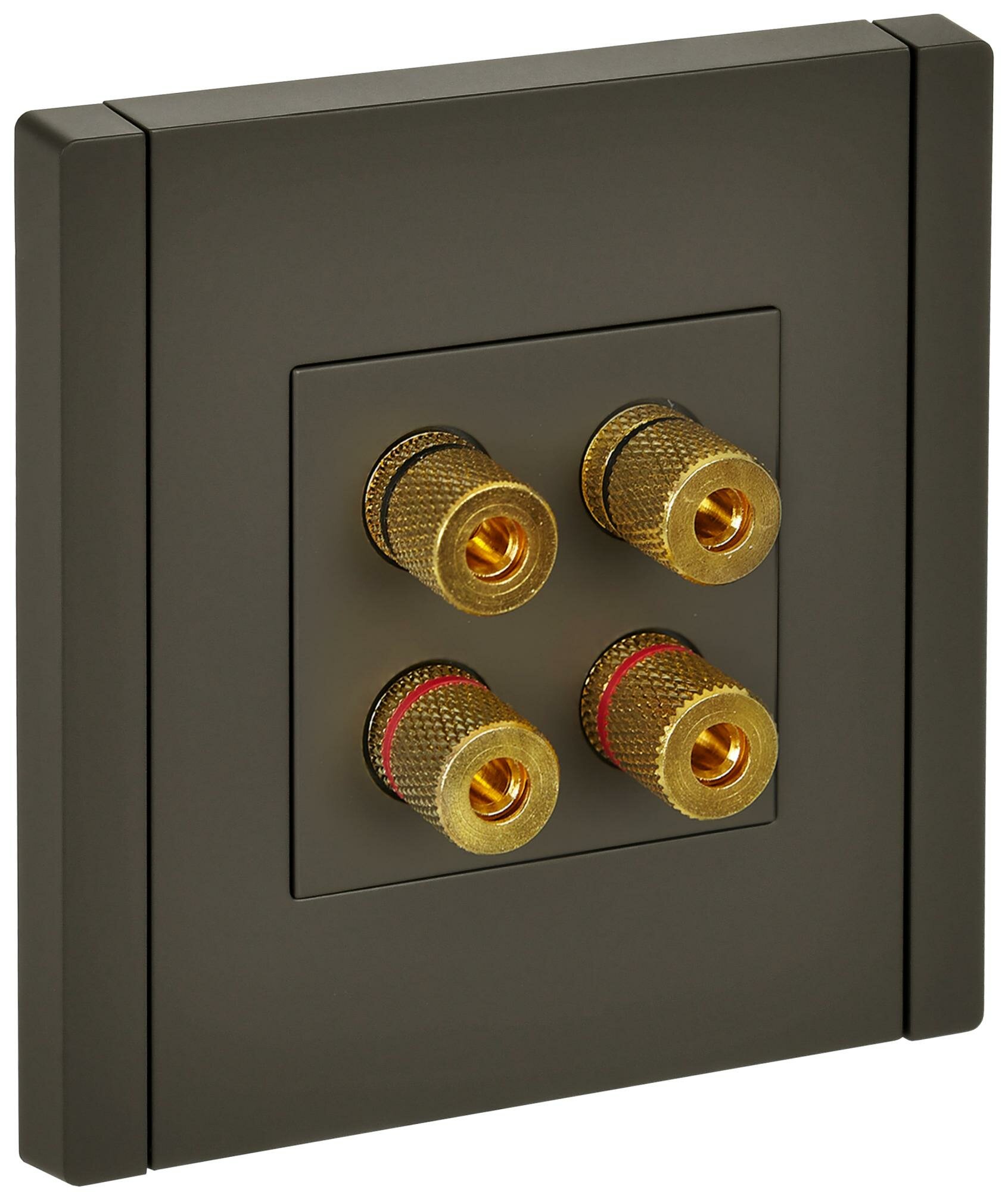 IEK FORTEPIANO Серый Аудиорозетка 4-мест. FP339, FP-S40-K03