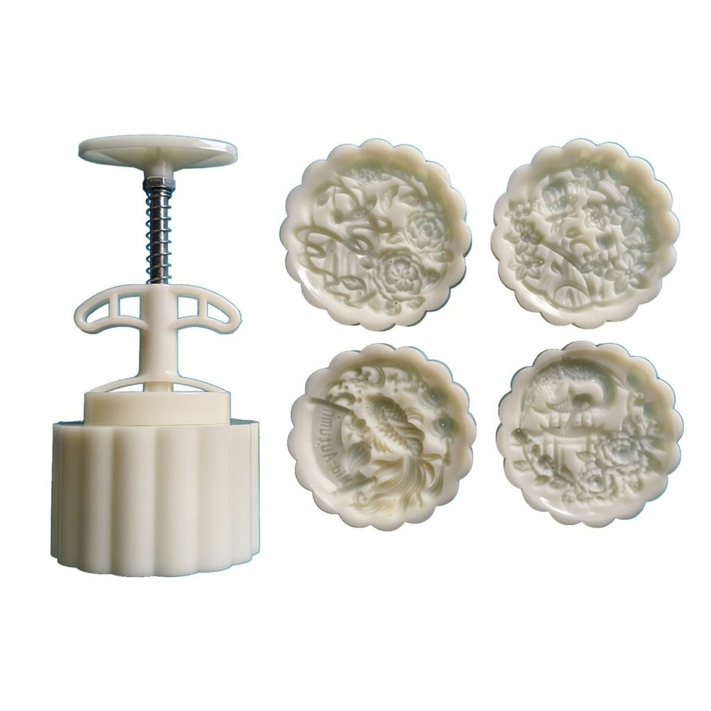 Инструменты для выпечки, Форма для лунных пирожков 150 г Прекрасные виды на праздник , 1 форма на 4 кусочка