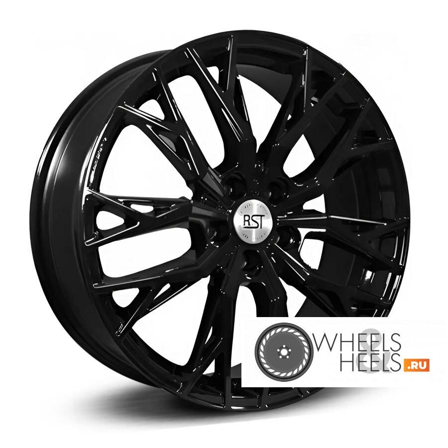 Диск автомобильный литой RST R119 19x7 5x114.3 et40 dia64.1 Черный глянцевый