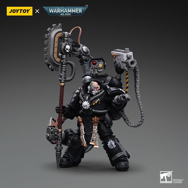 Подвижная фигурка 1/18 JOYTOY Warhammer 40K Space Wolves Arjac Rockfist