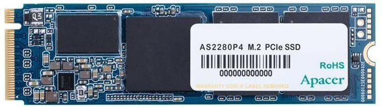 SSD Apacer AS2280P4 AP1TBAS2280P4-1 M.2 2280 1TB PCIe Gen3x4 with NVMe, 3000/2000, IOPS 215/390K, MTBF 1.5M, 3D TLC, 800TBW, 0,73DWP