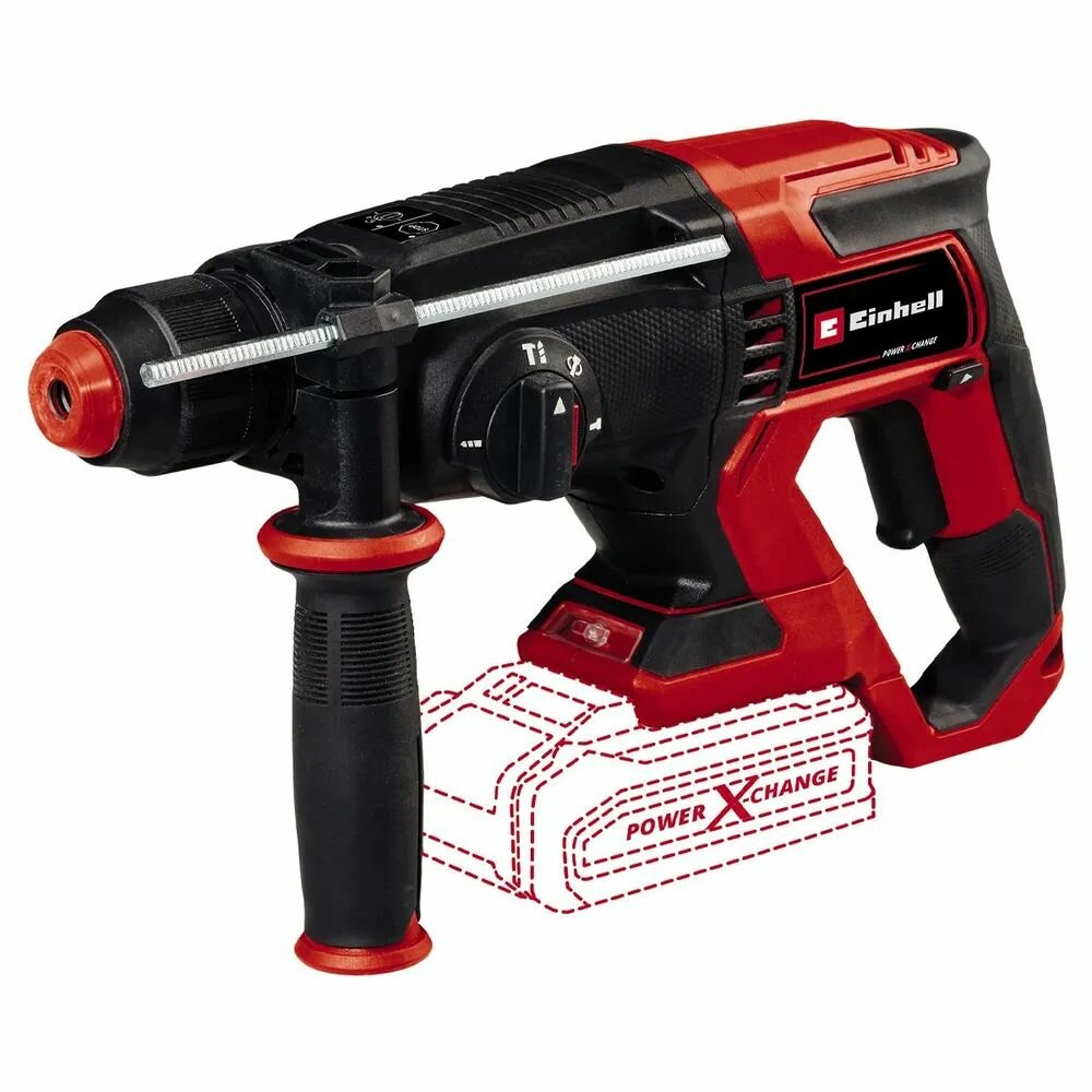 Перфоратор Einhell PXC TE-HD, 18В, без АКБ и ЗУ, Li-Ion, SDS-Plus, макс. сила удара 1,8Дж
