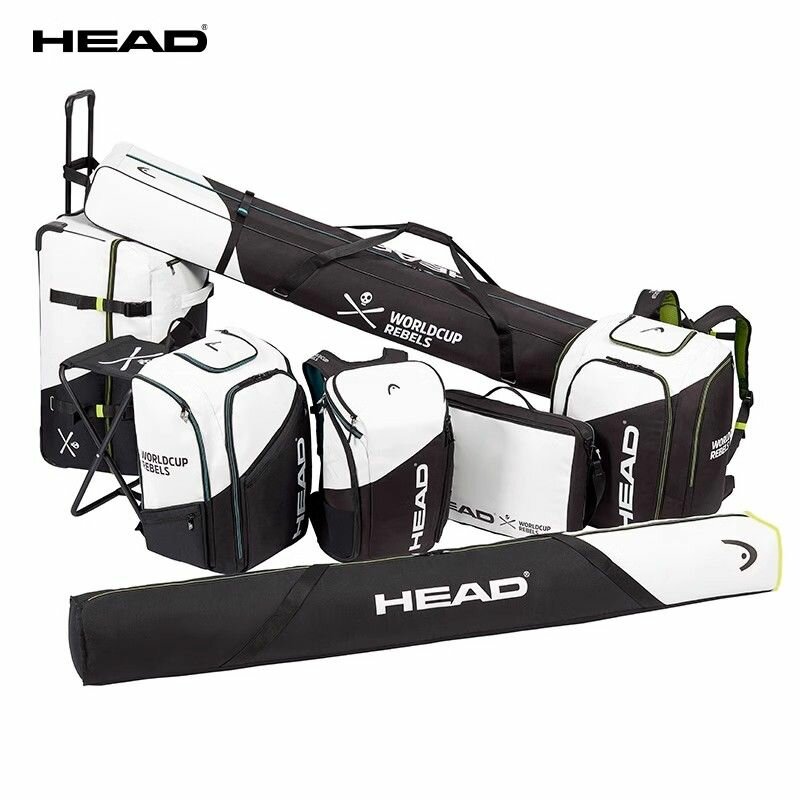 Чехол для горных лыж HEAD, влагонепроницаемый, телескопическая ручка, регулировка длины ремня