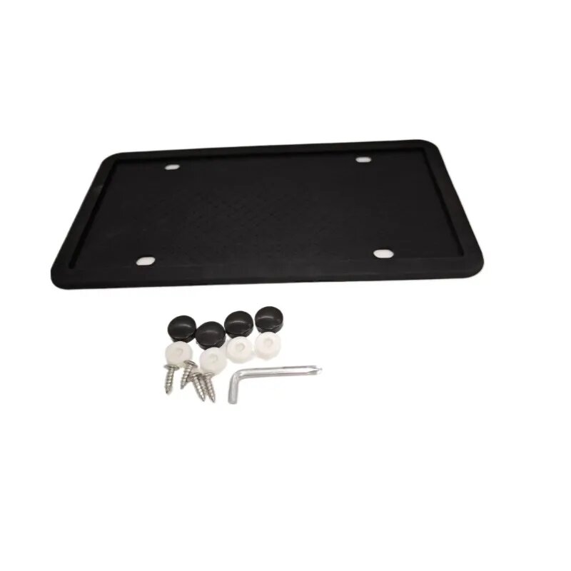 Силиконовая рамка номерного знака, американская и канадская рамка номерного знака, Black and screw