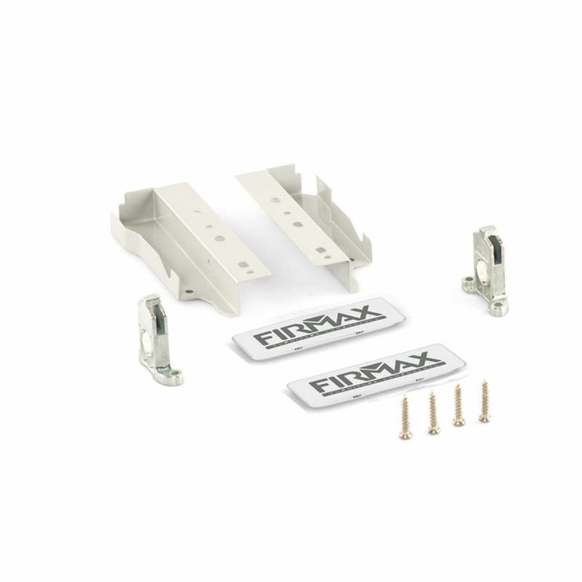 Комплект креплений Firmax высота 135 мм (Держатели фасада, держатели задней стенки, заглушки) для ящика Newline, белый 1 ком.