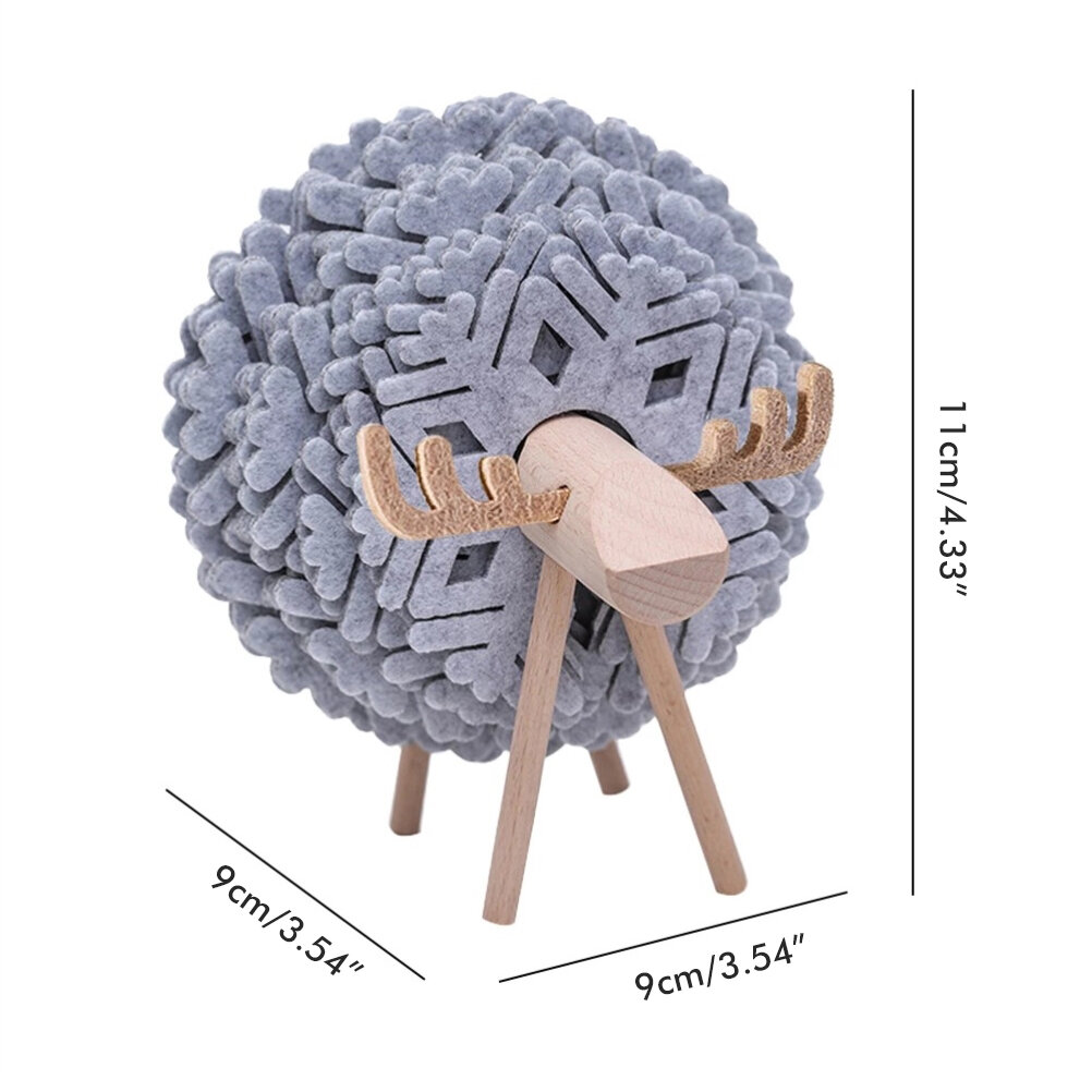 Подставки из фетра с оленями, нескользящие подставки для обеденного стола, практичное украшение для домашнего офиса, бара, стеклянные чашки для напитков