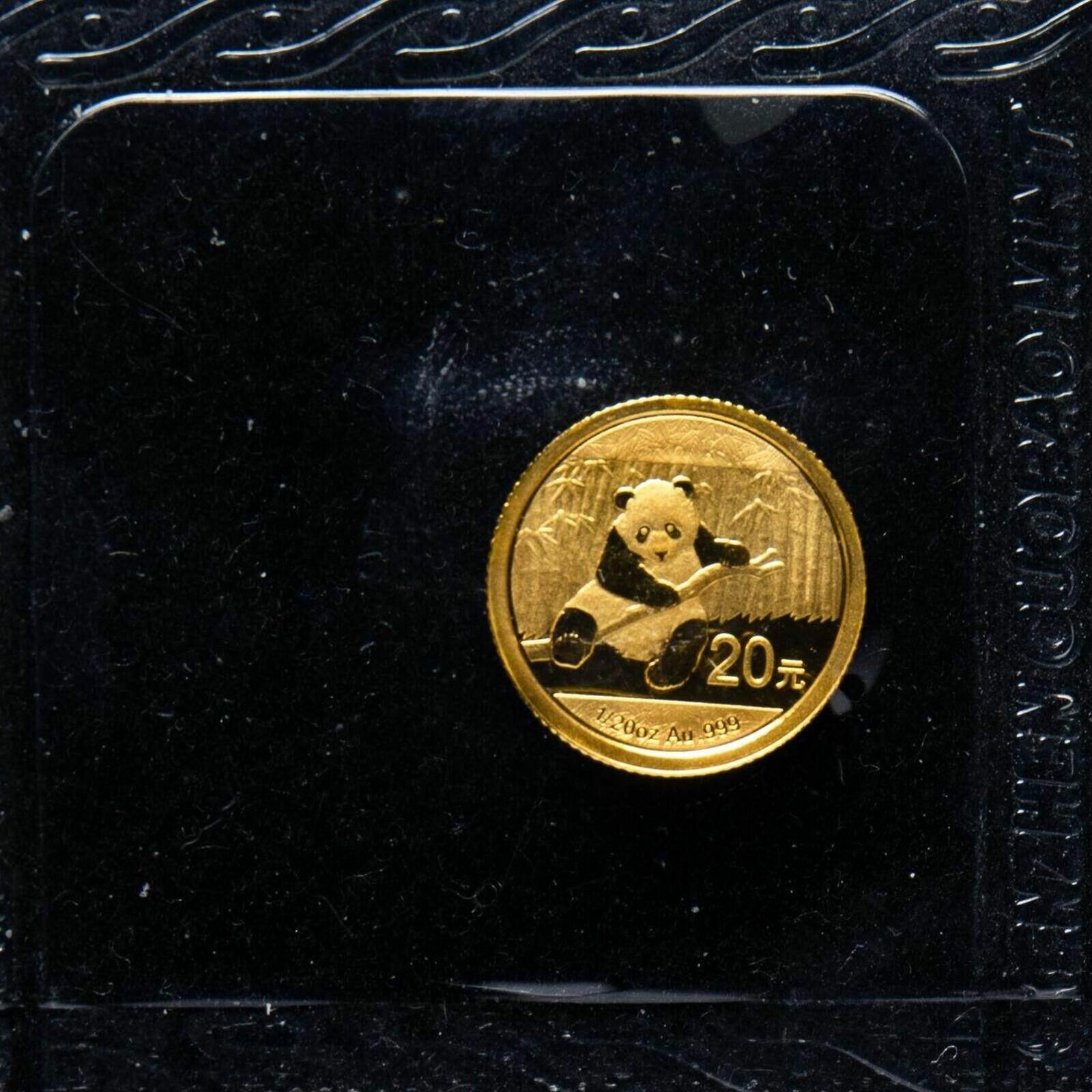 2014 Китай 20 Юаней 1/20 oz Золотые монеты Панда