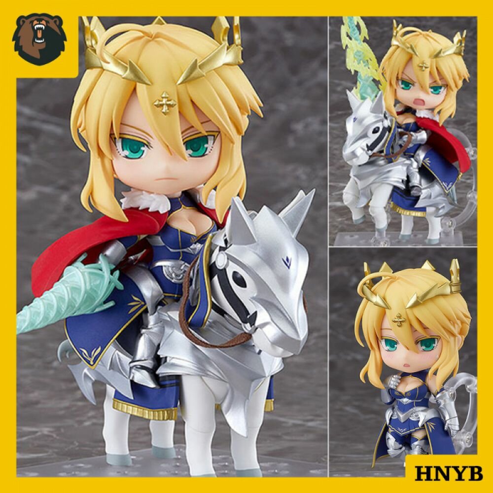 Фигурка Лансер Альтрия Пендрагон / Fate/Grand Order Lancer Altria Pendragon & Dun Stallion Нендороид подарок для фаната (14 см) 1532-DX