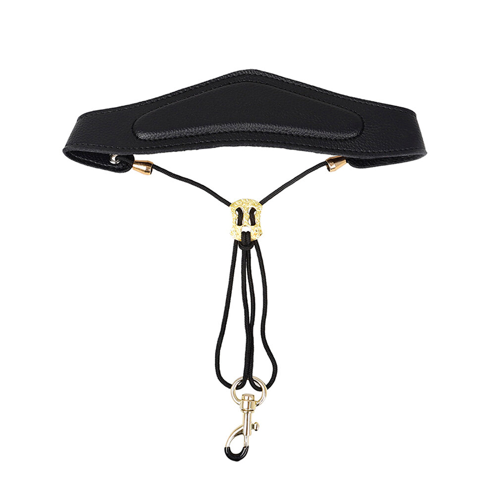 Saxophone PU Leather Shoulder Strap Soft Neck Padded for Sax