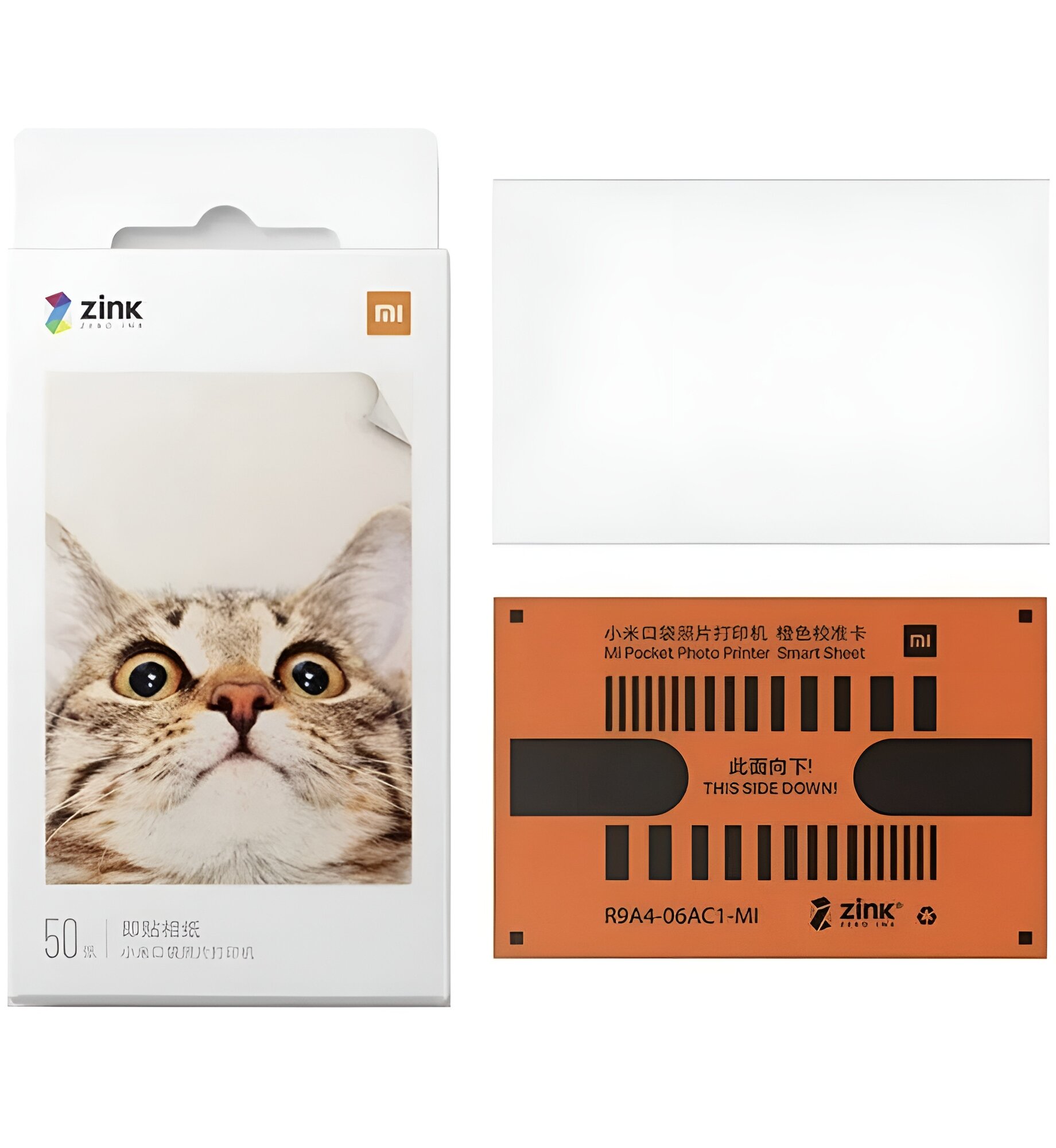 Фотобумага для карманного принтера Xiaomi Mijia AR Zink 50 листов