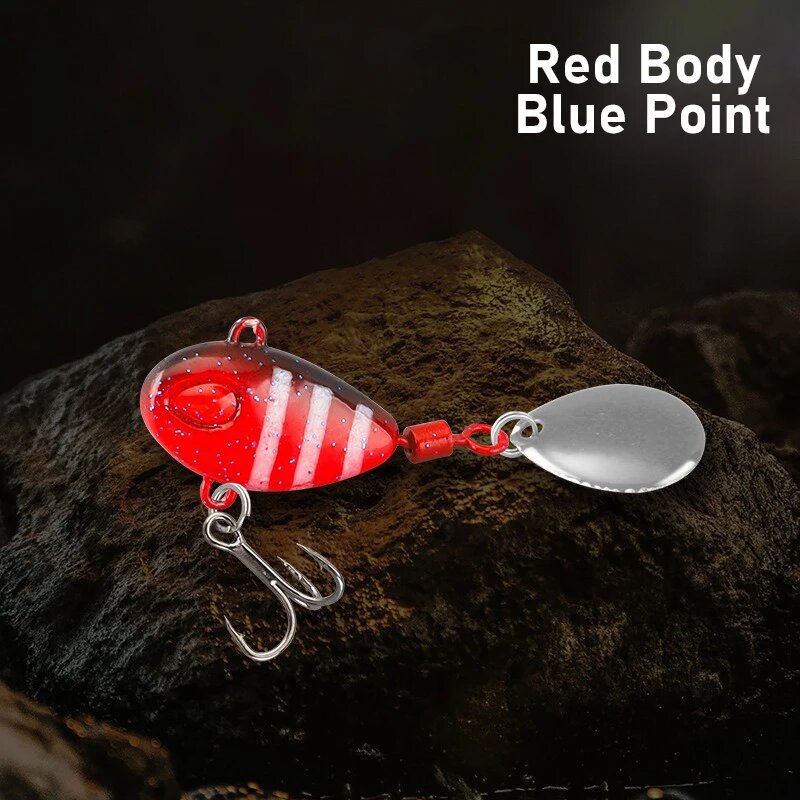 Ложка-спиннер, тонущие воблеры, приманки, металлические приманки VIB, вращающиеся приманки с блестками и хвостом, рыболовные приманки для дальнего заброса для морского окуня