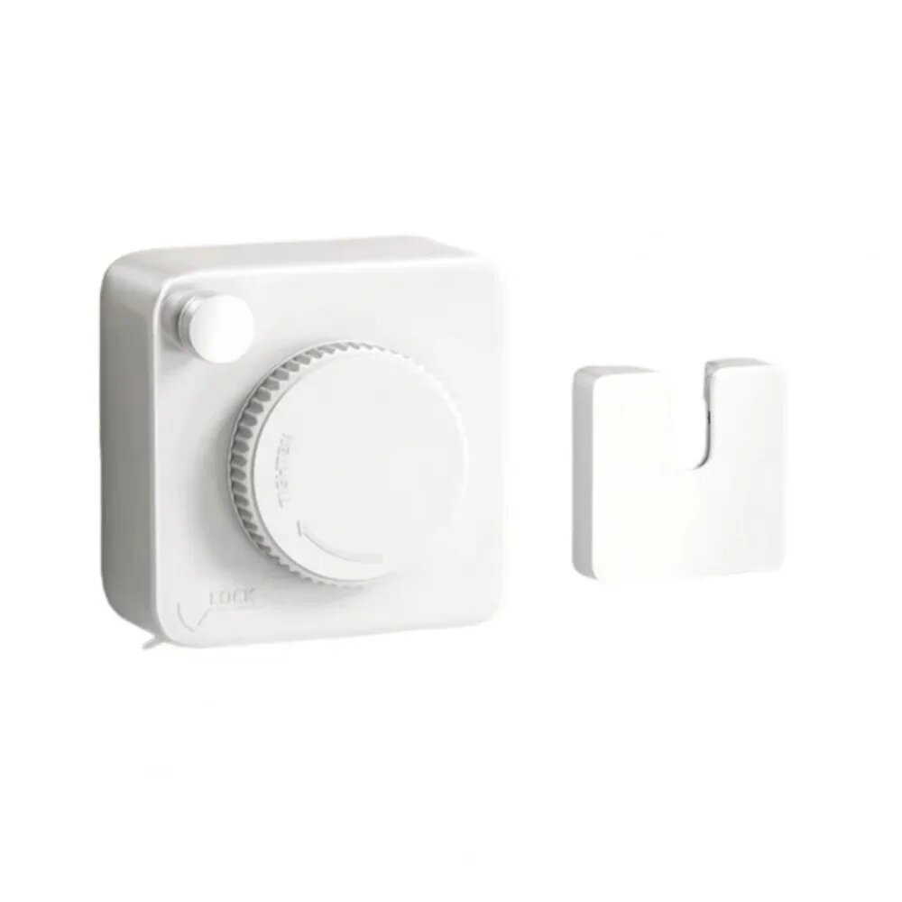 Невидимая выдвижная бельевая веревка 4.8 метра черная/белая/серая, Белый