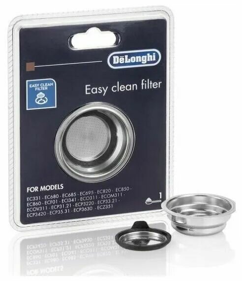 Фильтр-сито DLSC400 для держателя рожковой кофеварки DeLonghi на 1 чашку 5513280991