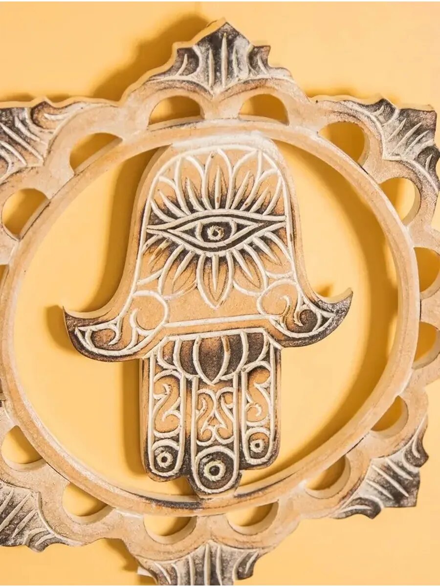 Современное панно 'Хамса' в стильной палитре