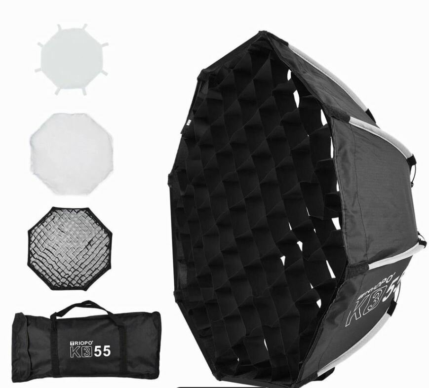 Софтбокс Triopo k3 120 см с сотами