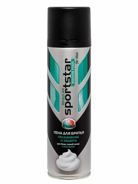 SPORTSTAR Пена для бритья мужская REGULAR Увлажнение и защита 200мл