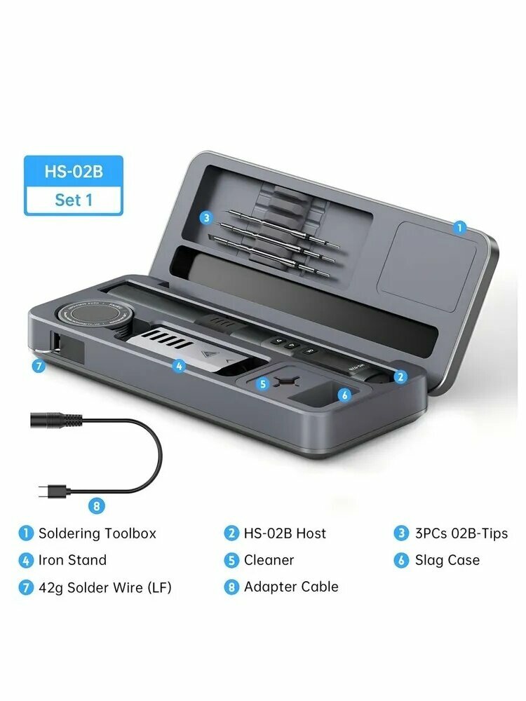 Интеллектуальный мобильный ящик для хранения FNIRSI, подходящий для хоста HS-02B