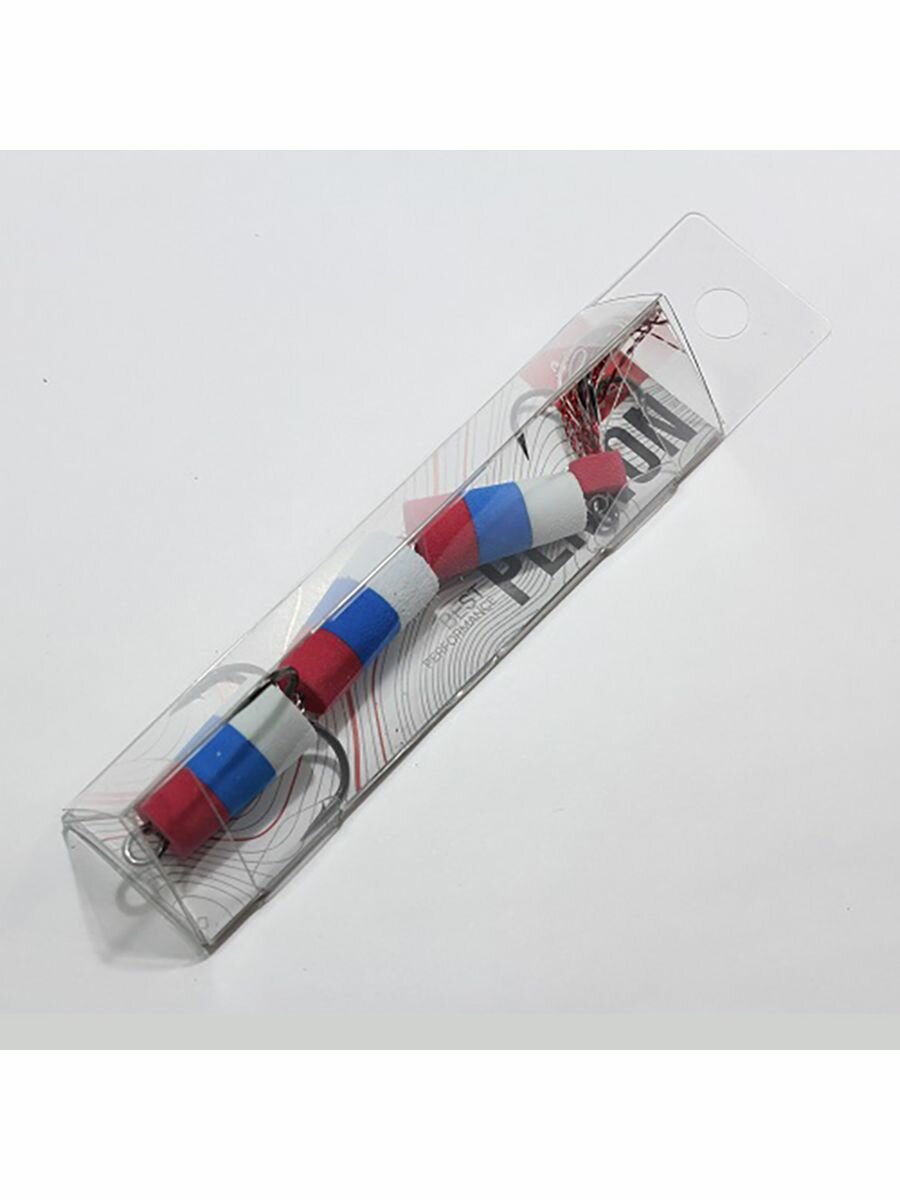 Приманка джиговая LUCKY JOHN PENNON 130 крас./син./бел. в блистере (упк.5шт.)