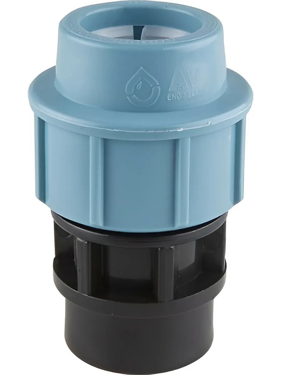 Муфта ПНД компрессионная 63x2" с внутренней резьбой AV ENGINEERING (AVE10563002)