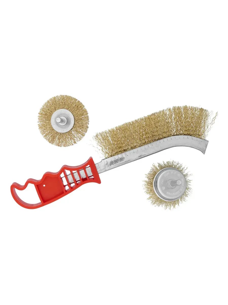 Щетки для дрели, 3шт, 65/50мм, ручная Matrix 74484