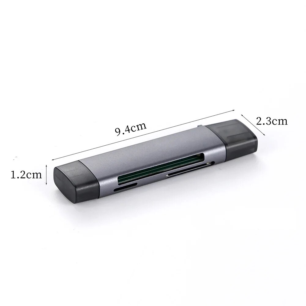 USB 2.0 Кардридер 5-в-1 для карт CF, SD, TF