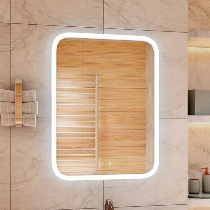 Зеркало CONTINENT Glamour 70х90 с подсветкой