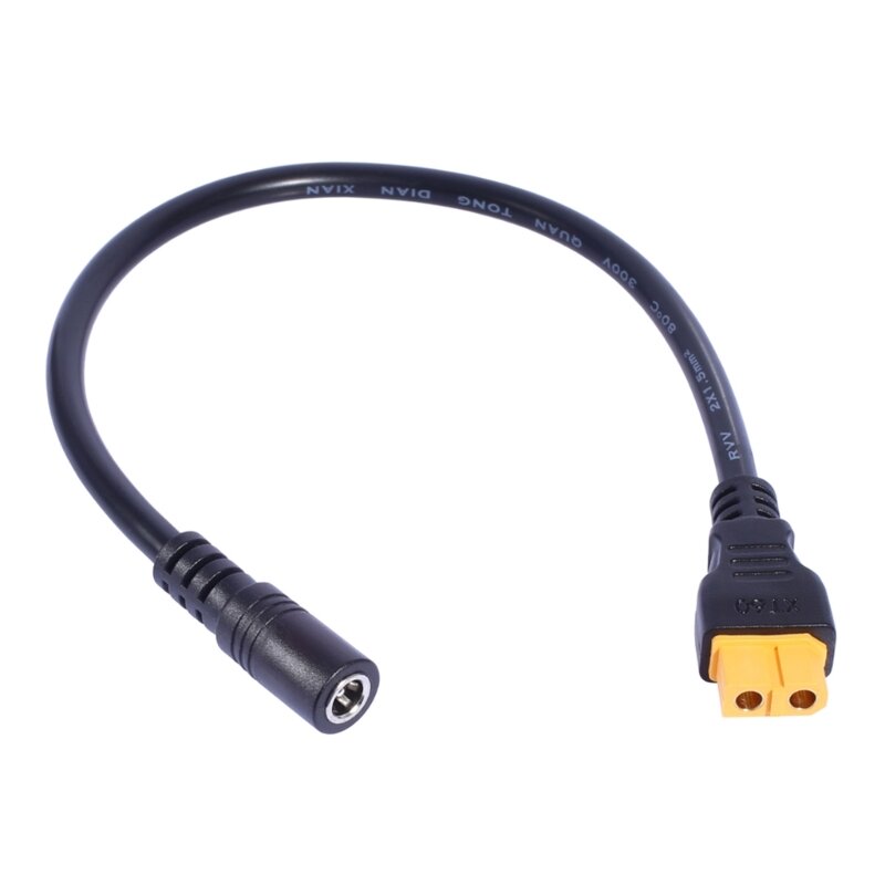 Кабель для зарядки XT60 female to DC male /female шнур питания-разъем 5,5x2,5 мм