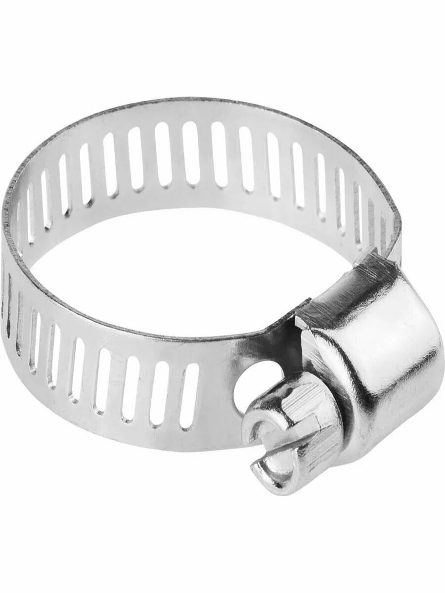 18 - 25 мм, просечная лента 8 мм, цинк, 5 шт, хомут стально