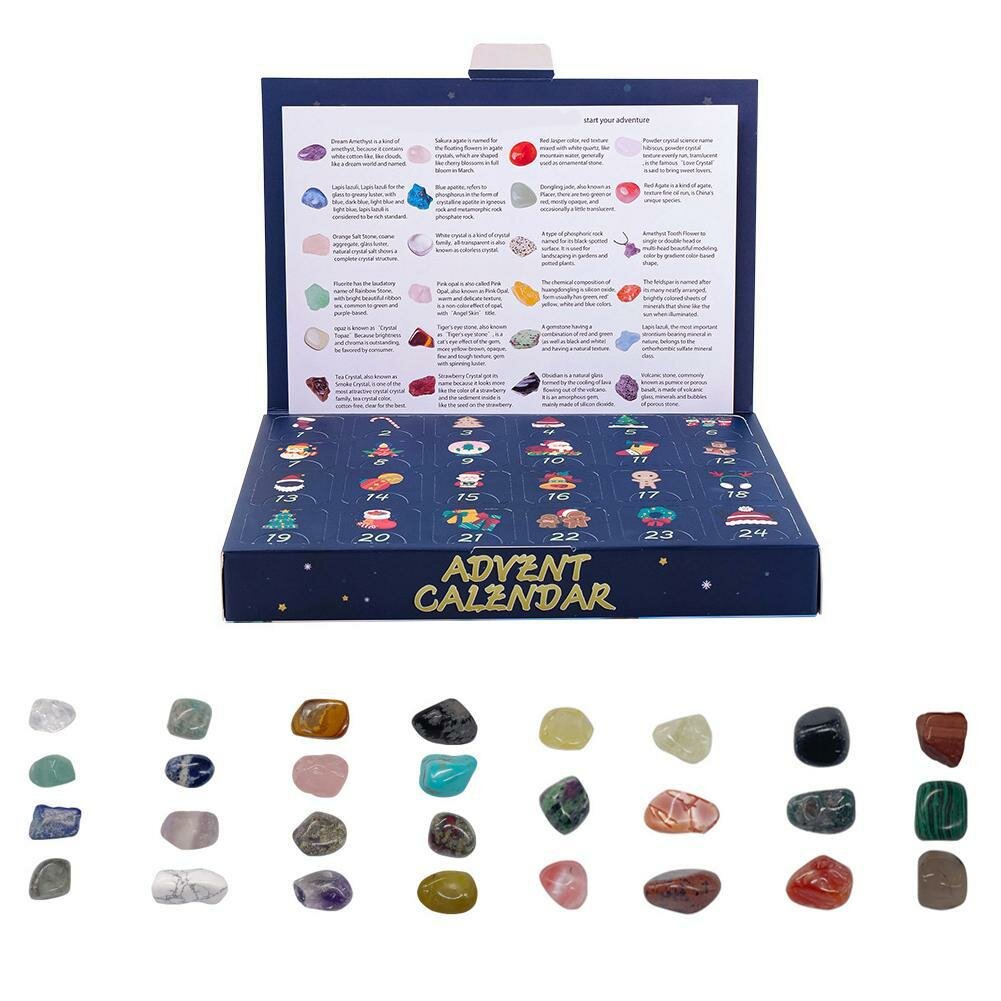 24 шт./комплект Рождественский Адвент Календарь Слепой Ящик