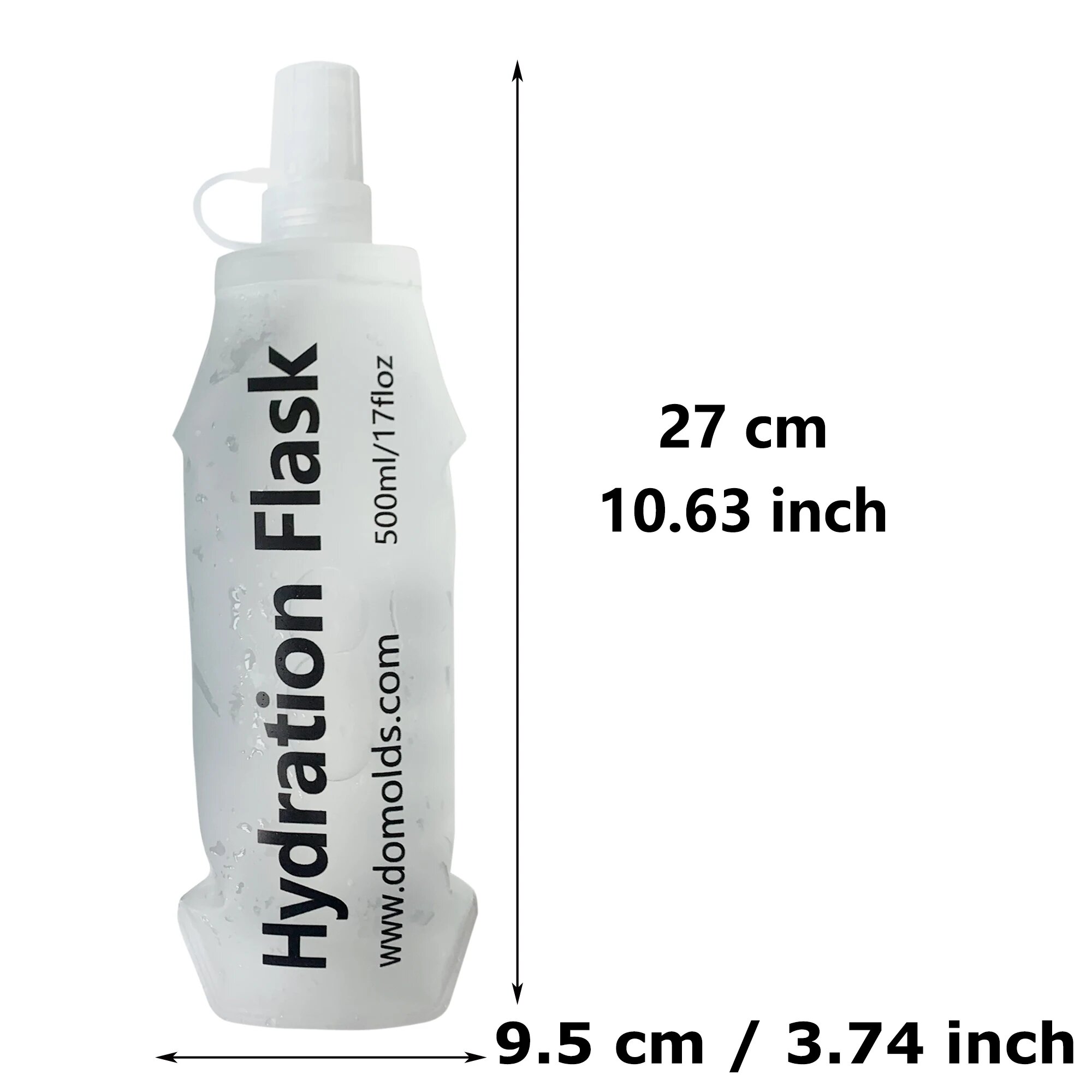AXEN складная бутылка для воды 500 мл / 250 мл / 150 мл белая Белый, 500ml white new