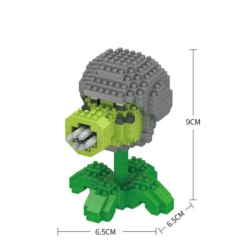 KAYOU Блоки Растения против Зомби Peashooter SunFlower Chomper WITH BOX, Z71008