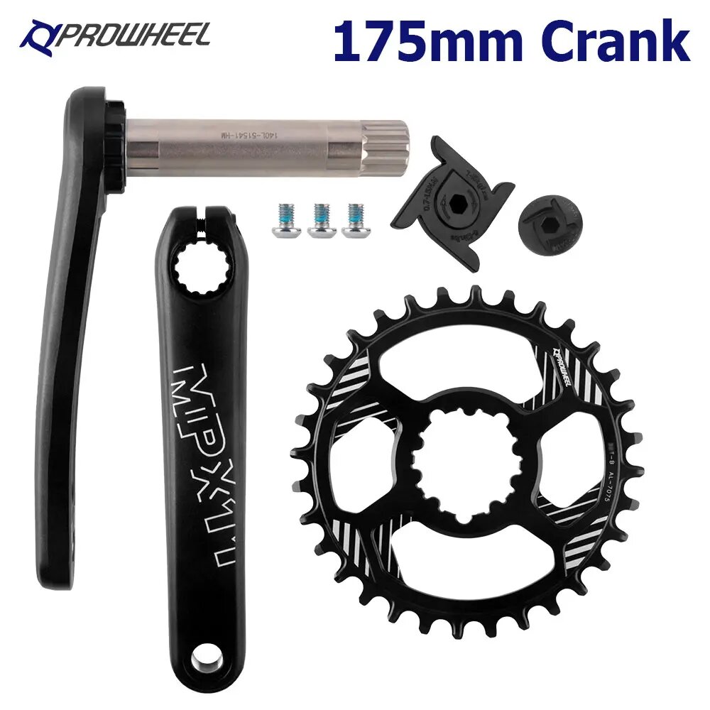 Шатуны Prowheel MTB 170/175 мм 3mm offset 38T, with BSA BB73, 175mm Crank