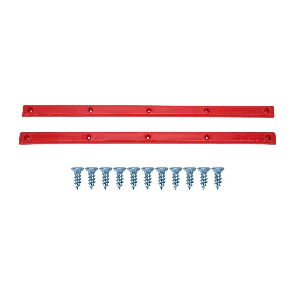 2 шт. Рельсы для скейтборда из АБС-пластика, разноцветные Красный, Red