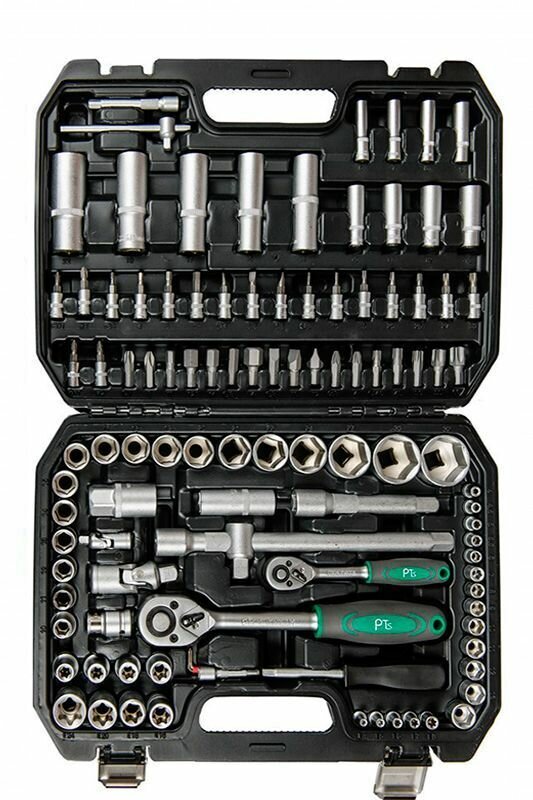 Набор инструментов 108 предметов (головок) 1/4", 1/2" дюйма 6-гр. Performance Tools PTL108 для автомобиля в чемодане (кейсе)