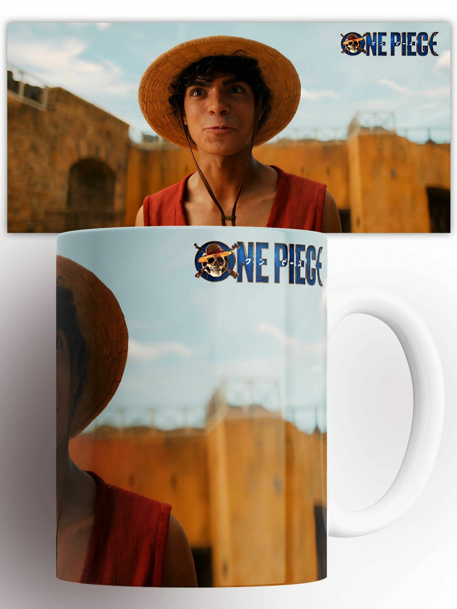 Кружка сериал One Piece Большой куш Монки Д Луффи 330 мл