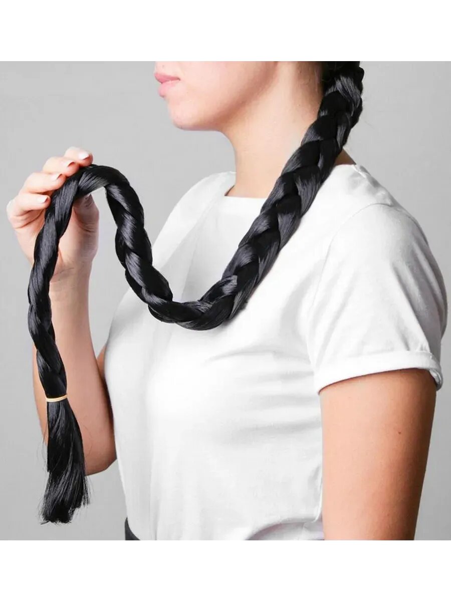 Коса на резинке