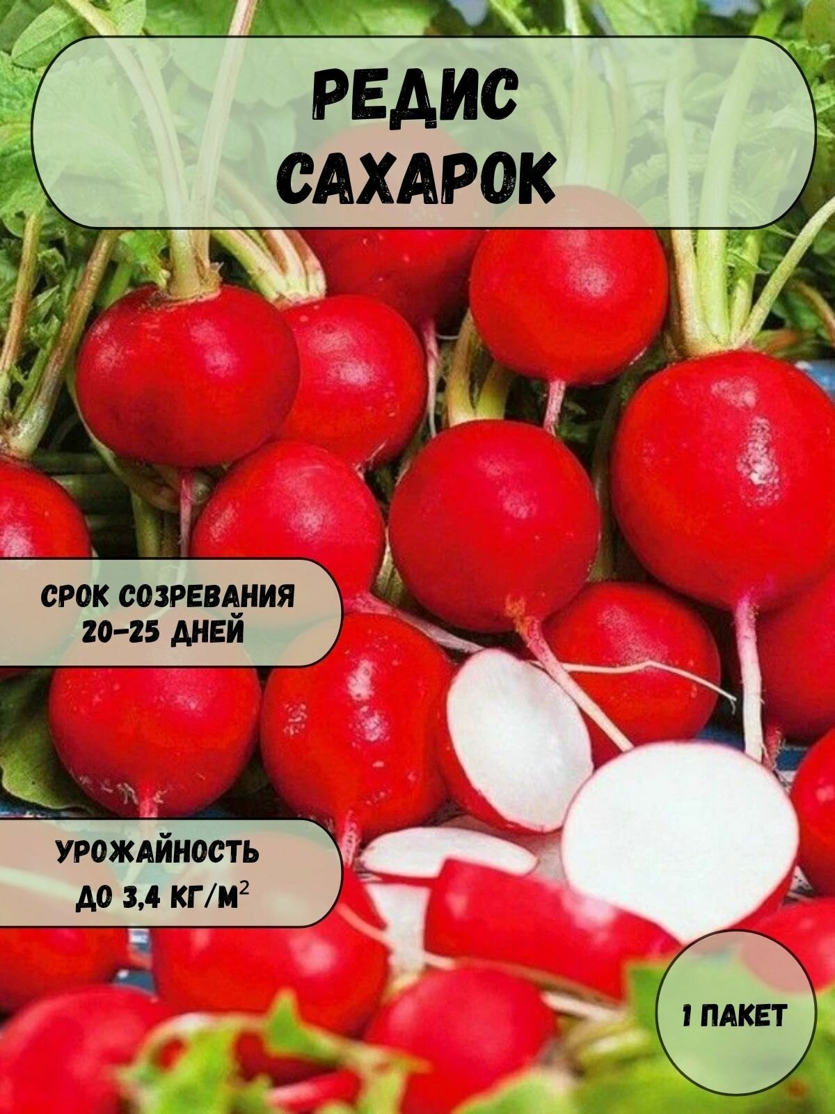 Редис Сахарок семена 10 шт