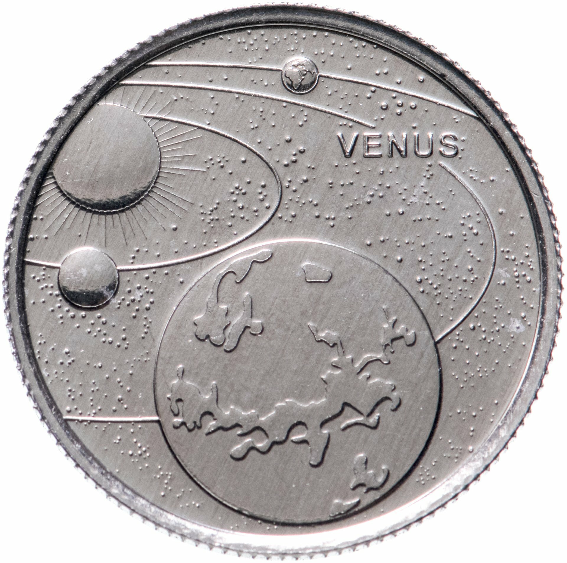 Турция 1 куруш 2022 Планеты Солнечной системы - Венера, Алюминий, в сохранности UNC